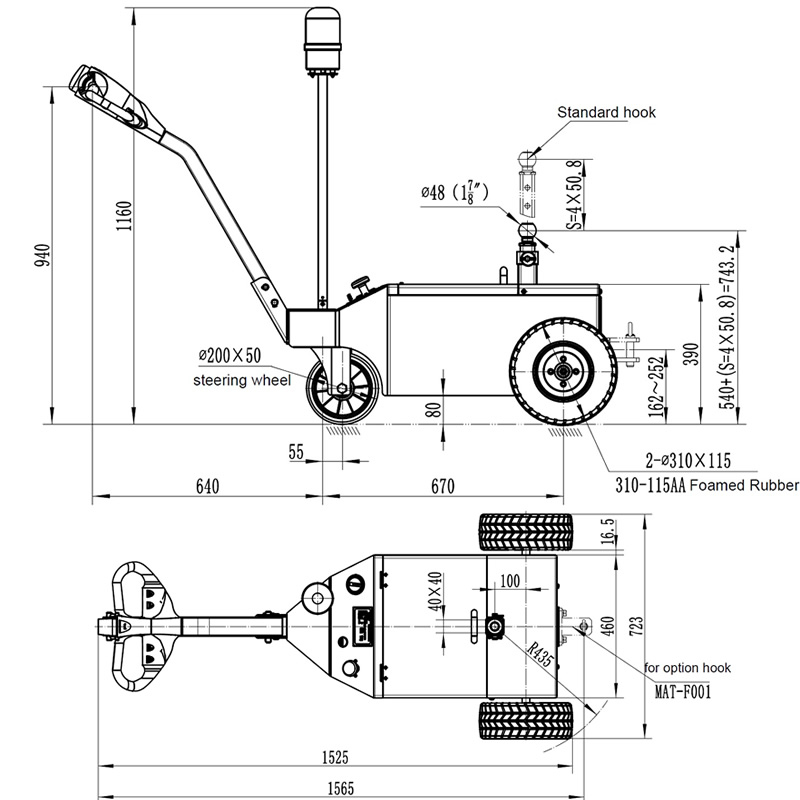 Electric Tug 1500kg Heavy Duty with Towbar and Hitch | Equipment ...